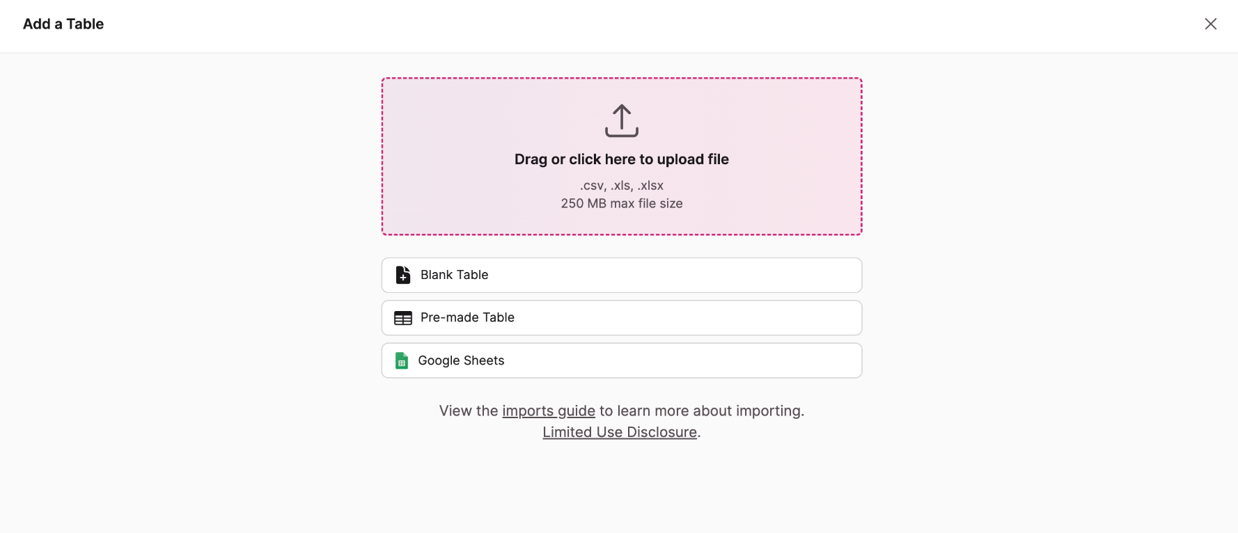 Importing .XLSX or .XLS Files